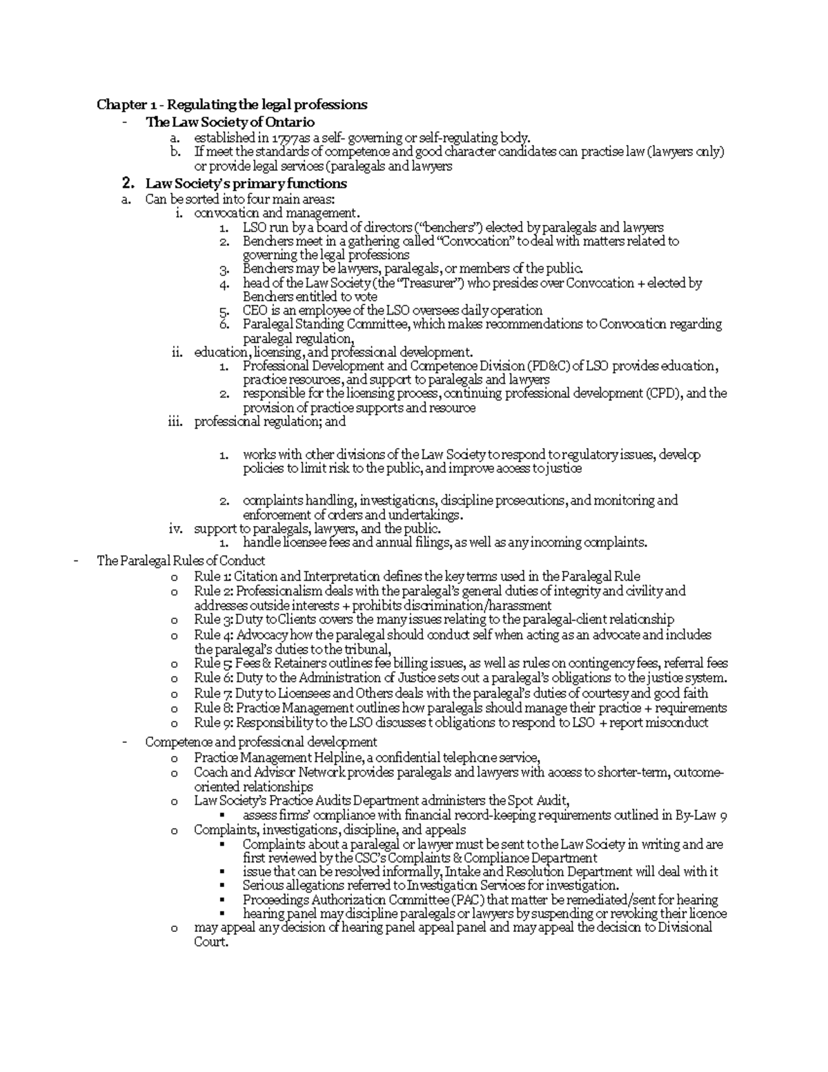 Paralegal Exam Summary: Chapter 1-17 Overview and Key Concepts - Studocu