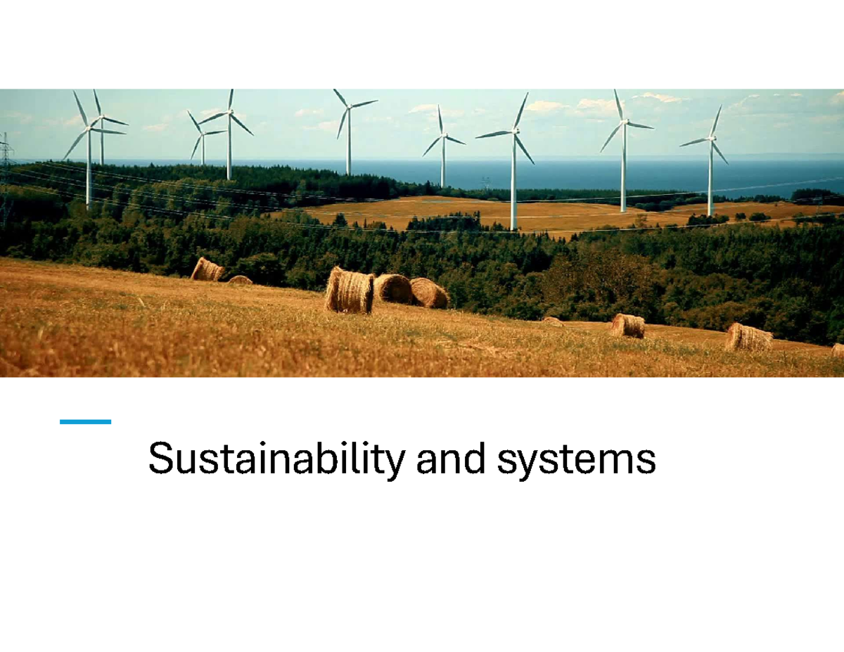 Sustainability & Systems: Key Concepts and Resilience (Ch1) - Studocu