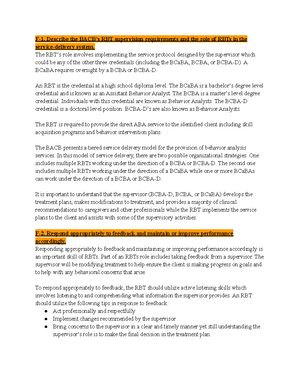 RBT Exam Study Guide Skill Acquisition - Deprecated API usage: The SVG ...