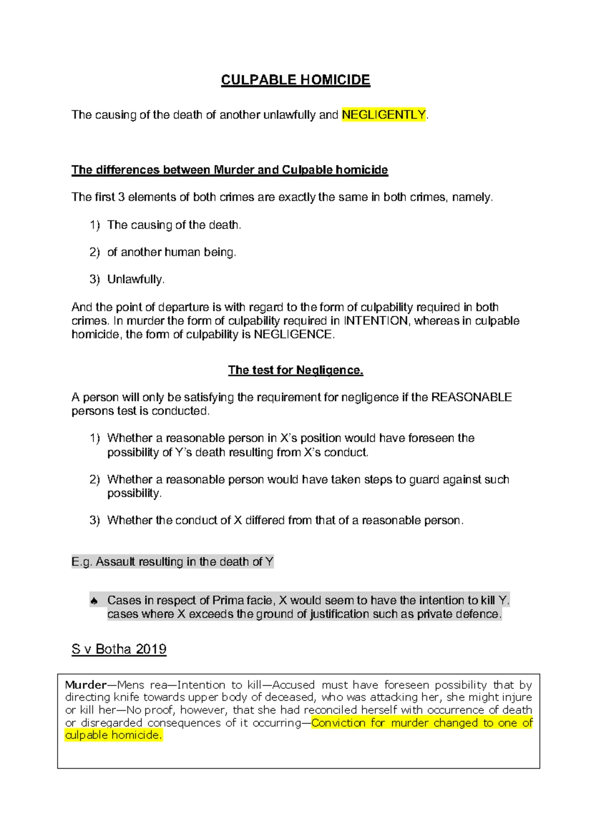 SA Criminal Law: Novus Actus Interveniens Overview and Key Principles ...