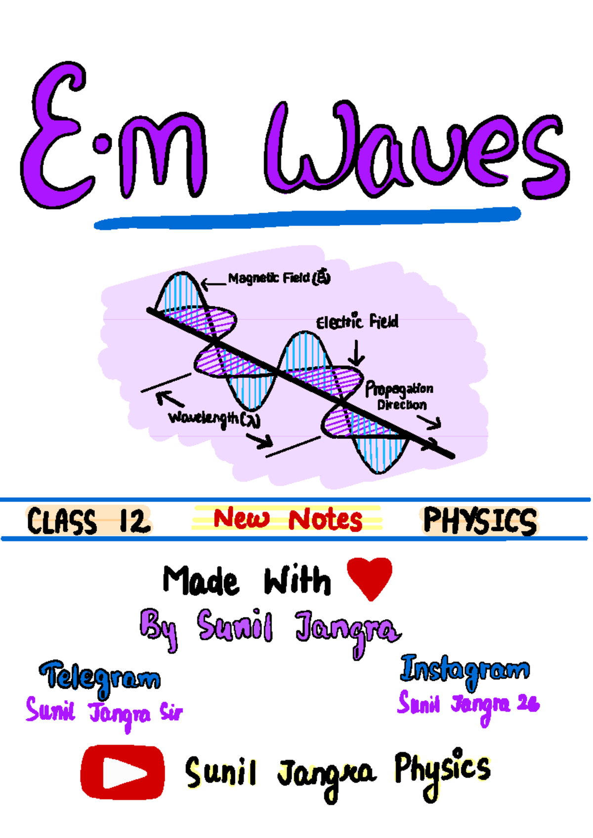 E M Waves Class 12 Notes - Physics Concepts and Properties - Studocu