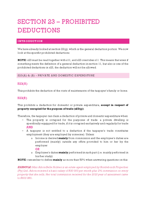 [Solved] please explain section 23H prepaid expenditure in taxation ...