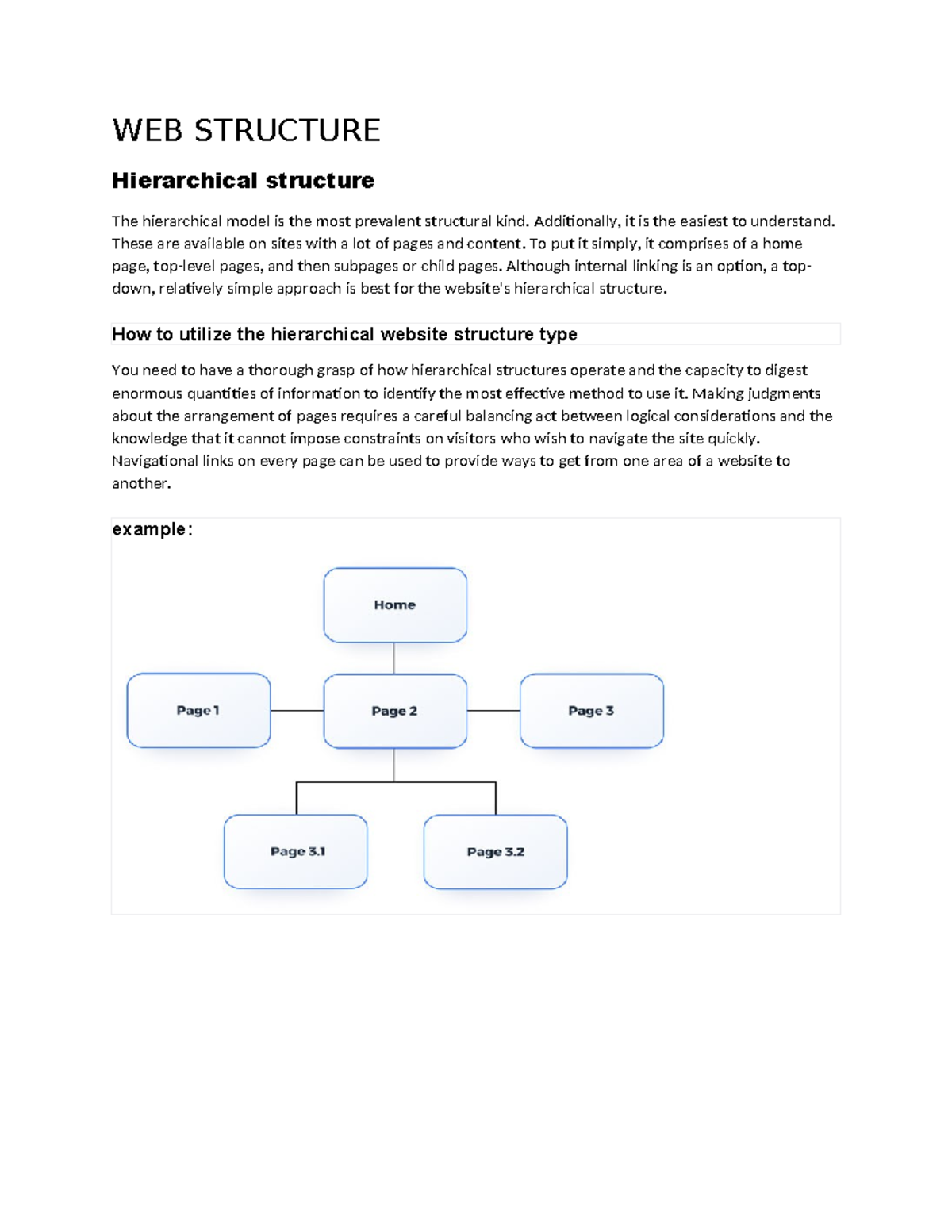 WEB Structure: Understanding Hierarchical Models in Web Dev II - Studocu