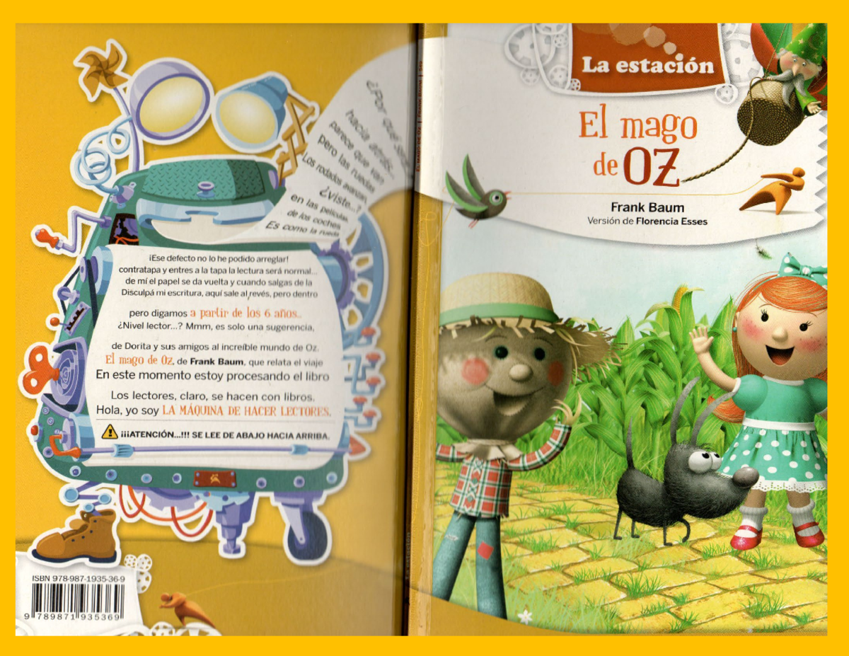 MAGO DE OZ: Lectura Adaptada para Niños - Edición Especial 2020 - Studocu