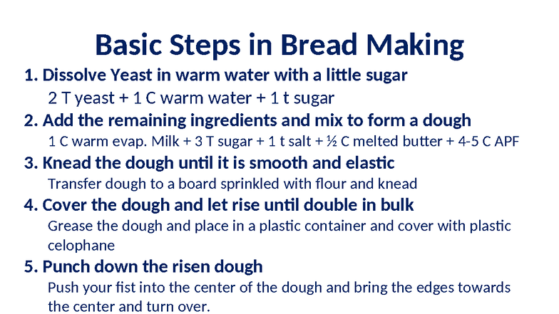 Bread Making Basics: Step-by-Step Guide to Perfect Loaves - Studocu