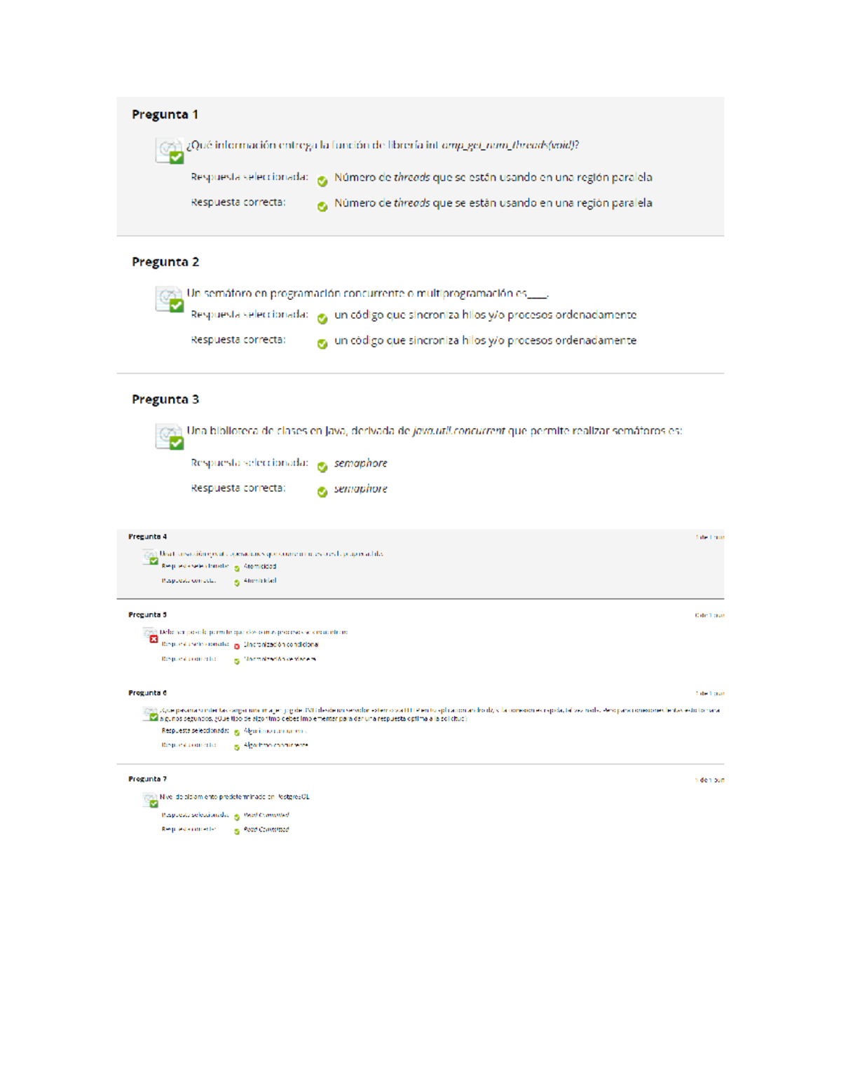 Actividad 10 Automatizada: Preguntas y Respuestas de Programación Concurrente - Studocu
