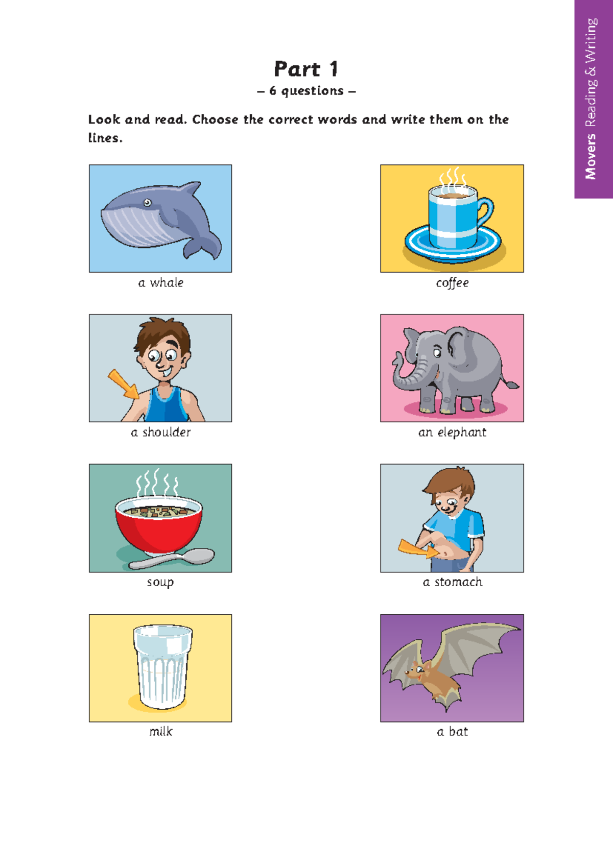 Movers Test: English Reading & Writing Practice Questions - Studocu