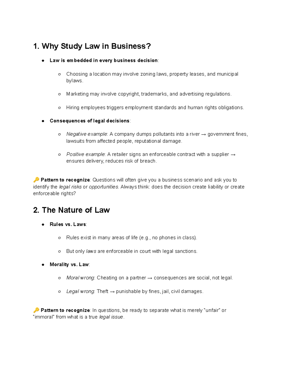 LAW 122 – Deep Theory Notes: Understanding Law in Business - Studocu