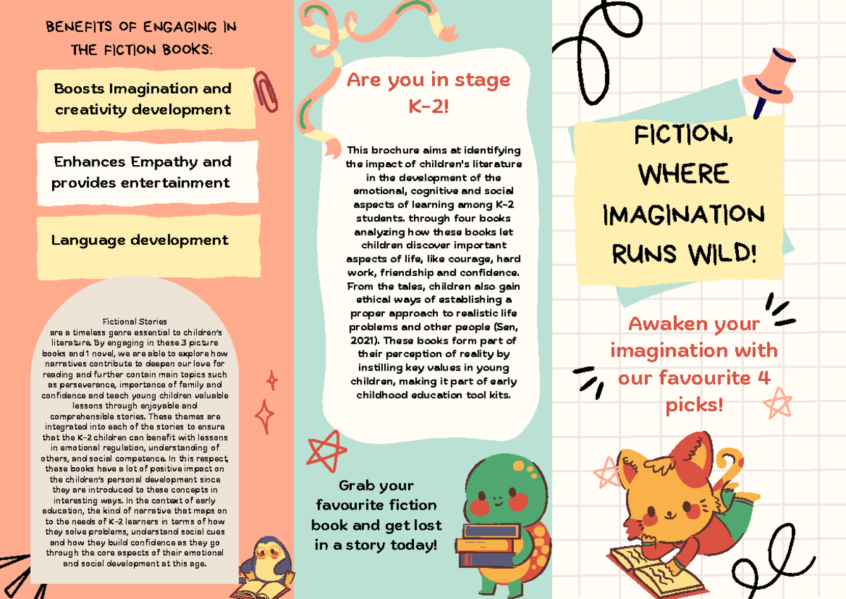 Final Brochure: Benefits of Fiction in Early Childhood Education ...