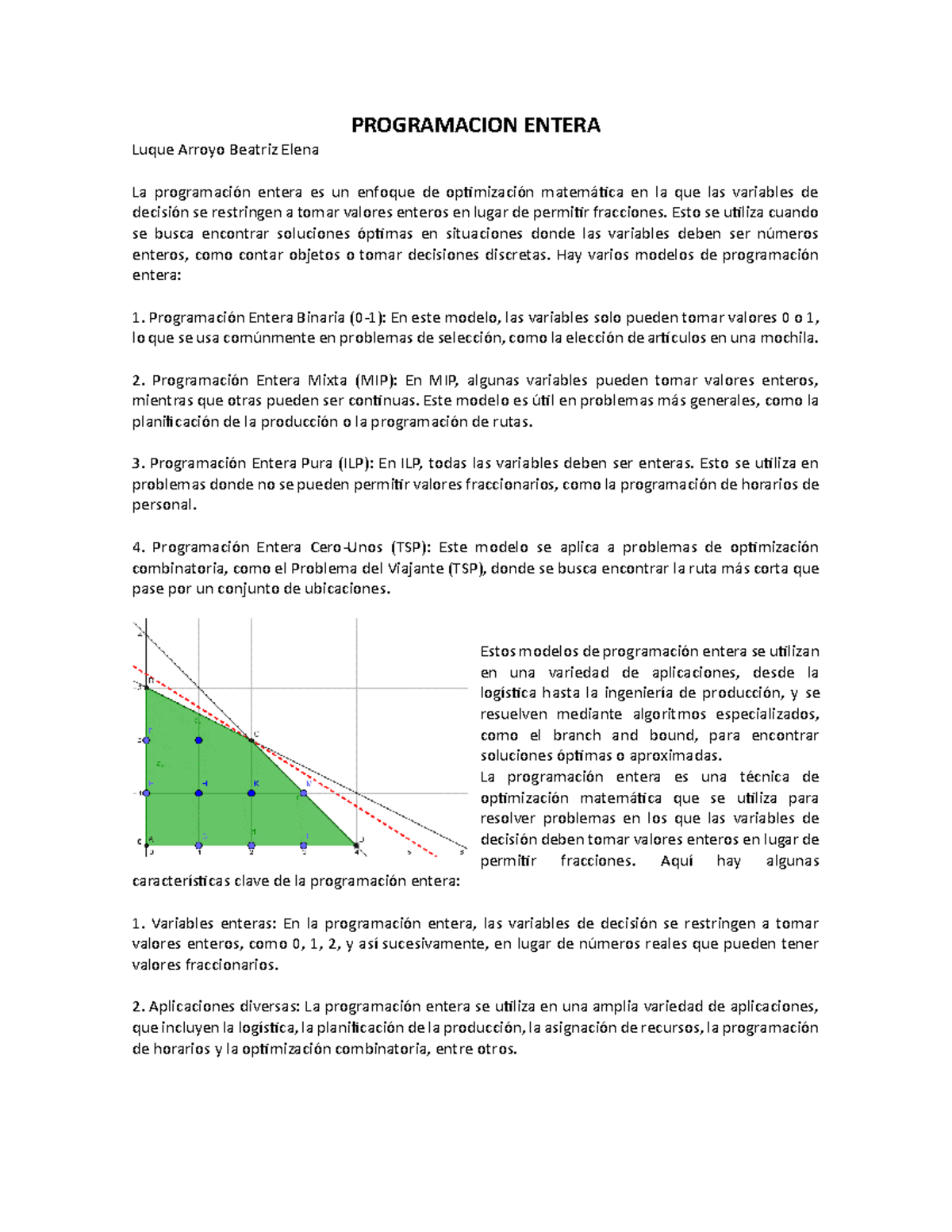 Notas de Programación Entera - Conceptos y Aplicaciones - Studocu
