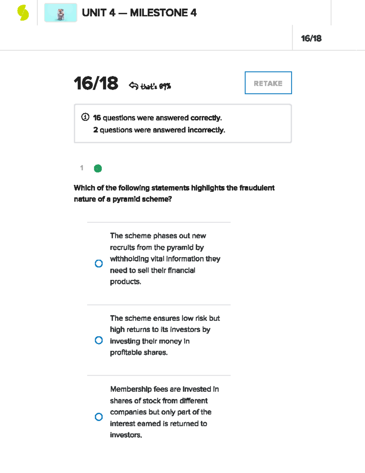 Milestone 4: Personal Finance Analysis and Planning - Sophia - Studocu