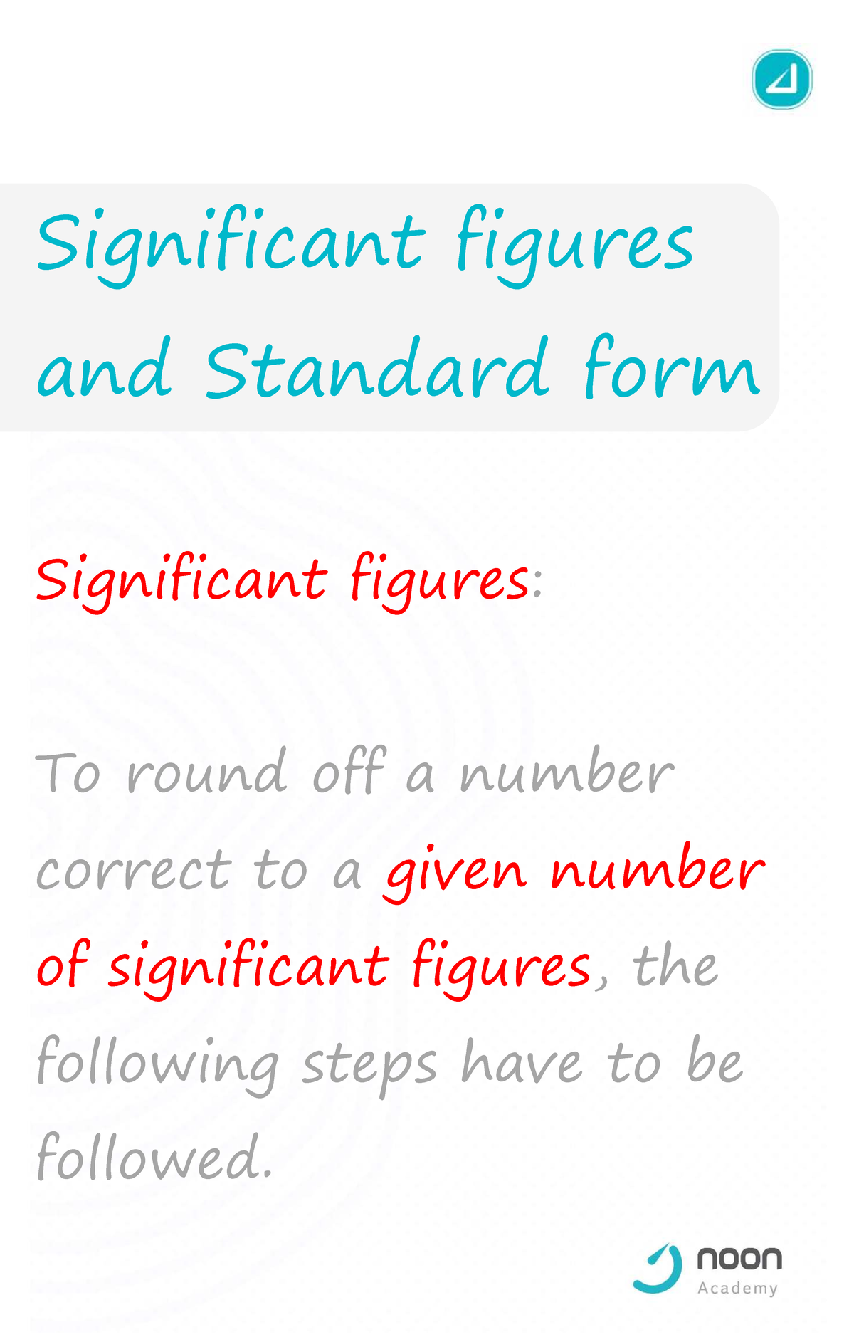 Mathematics - Significant Figures & Standard Forms Notes - Studocu