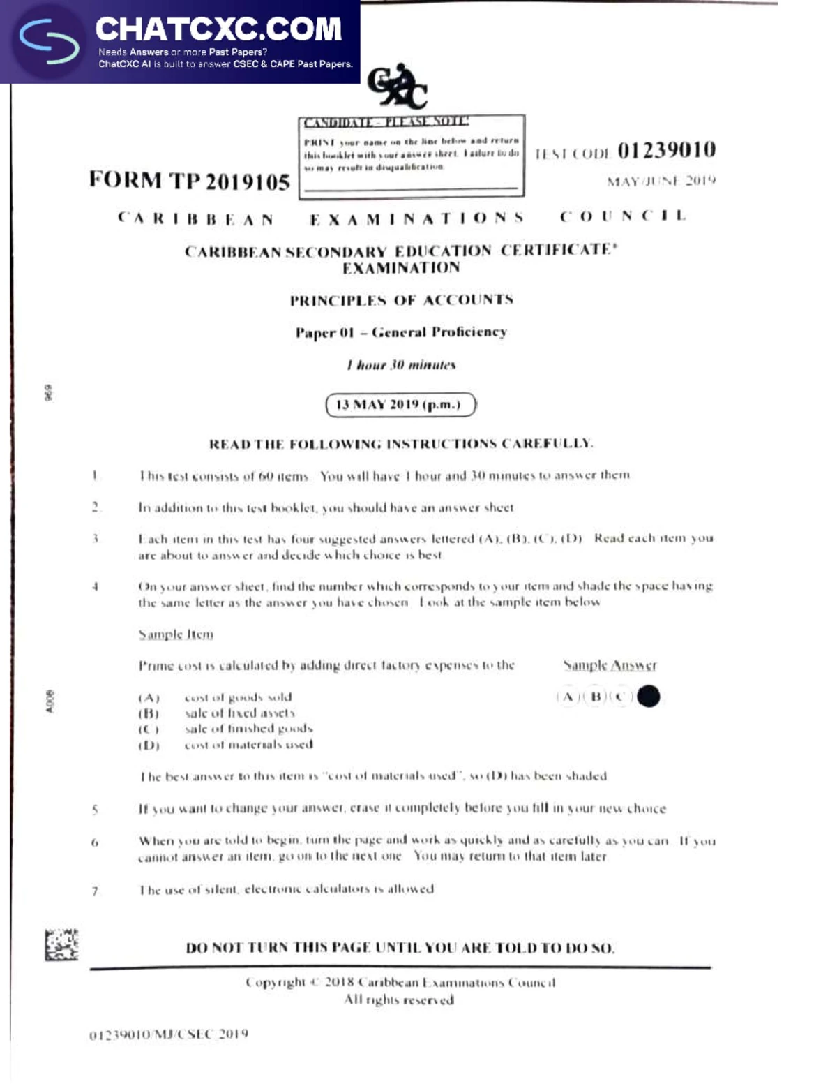 January 2025 CSEC Math Practice - Past Paper Compilation - Studocu
