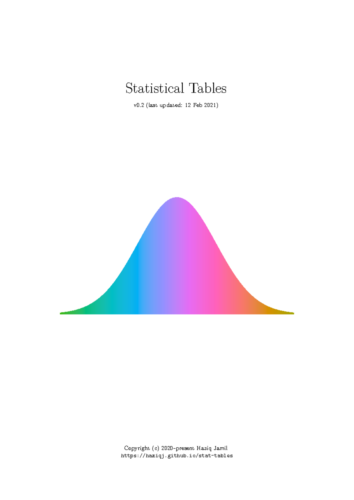 Statistical Tables v0.2: Cumulative Probabilities & Percentiles - Studocu