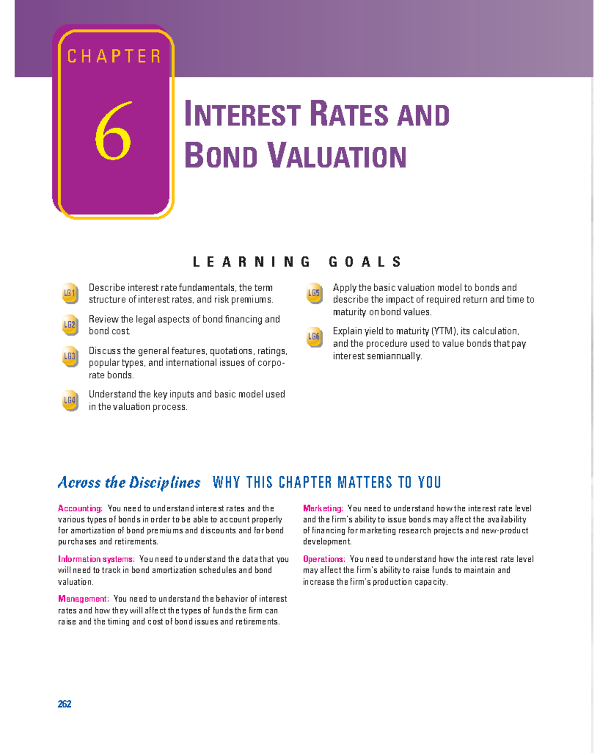 Chapter 6 - interest rates and bond valuation - L E A R N I N G G O A L ...