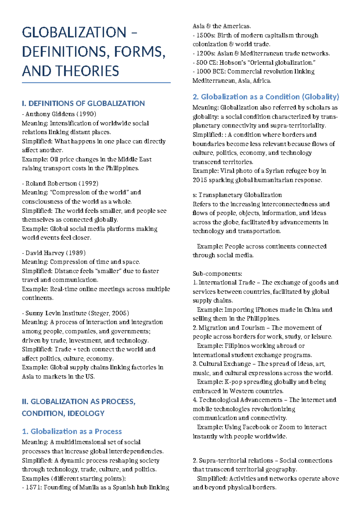 Contemporary World (CIV 101): Lesson 1 - Understanding Globalization ...