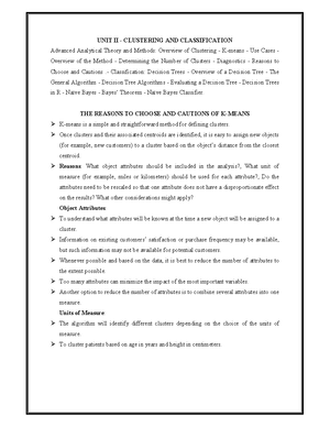 Big Data Analytics - Module 4 - UNIT IV - STREAM MEMORY Introduction to Streams Concepts ñ ...