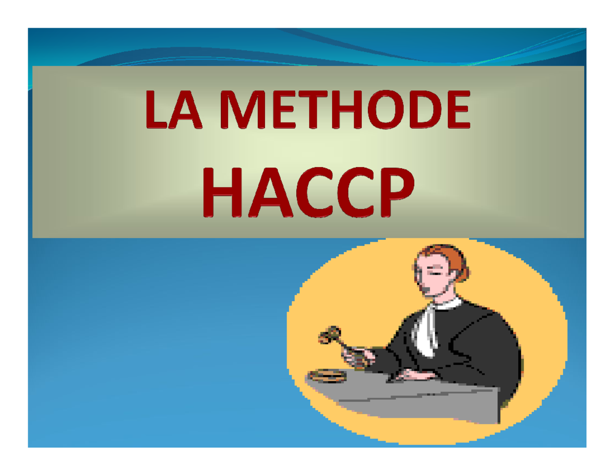 Haccp les programmes préalables PRpO - HISTORIQUE Le système HACCP est ...