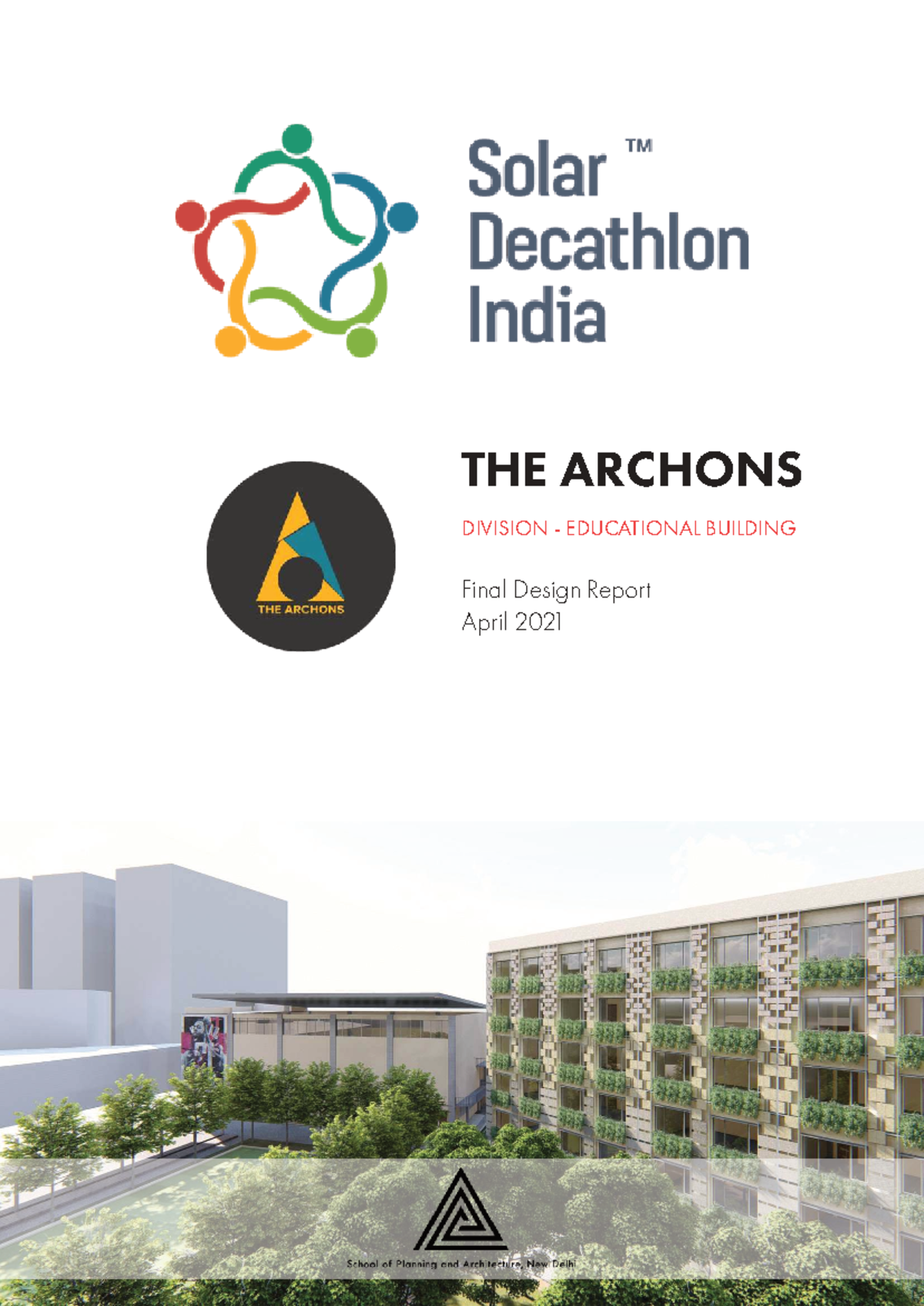 Final Design Report: The ARCHONS Division Educational Building (Solar ...