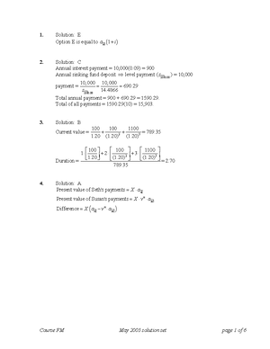 Exam-fm-sample-solutions 2017 - SOCIETY OF ACTUARIES EXAM FM FINANCIAL ...