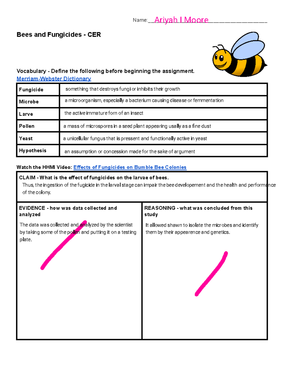 Bees CER - I just started this year as a freshman and that's all ...
