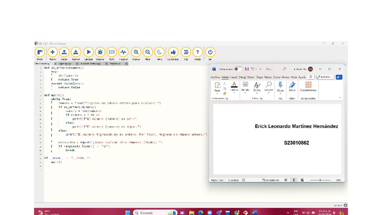 Par e impar - S23010862 - Ejercicio de Python 3 - Studocu