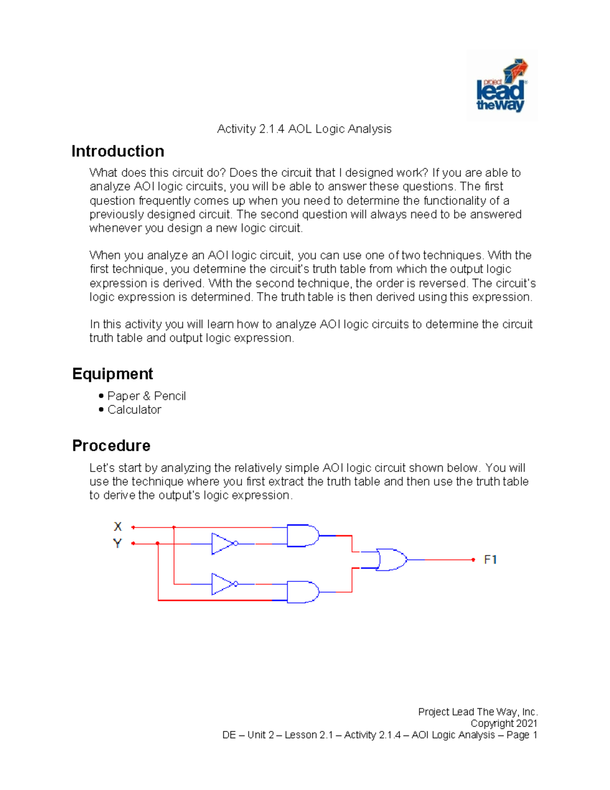 A2 1 4 AOI Logic Analysis: Techniques for Circuit Evaluation - Studocu
