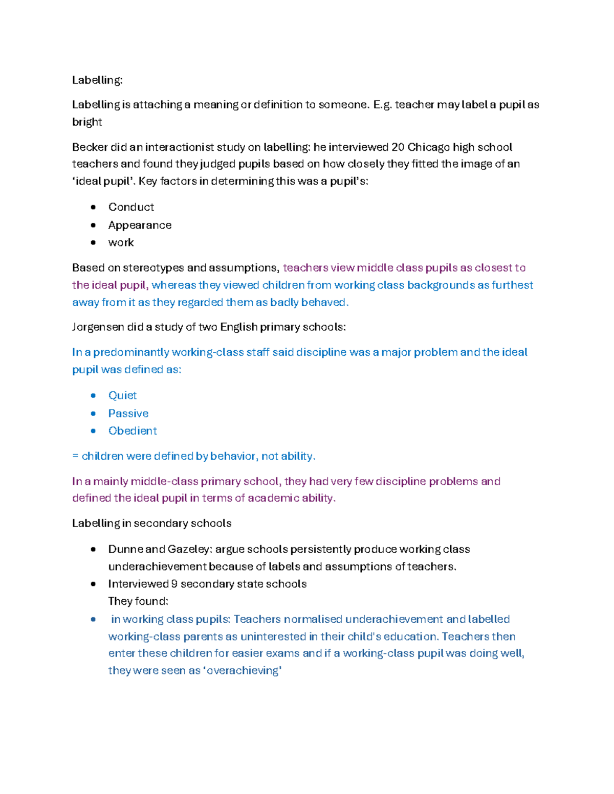 Labelling - notes - Labelling: Labelling is attaching a meaning or ...