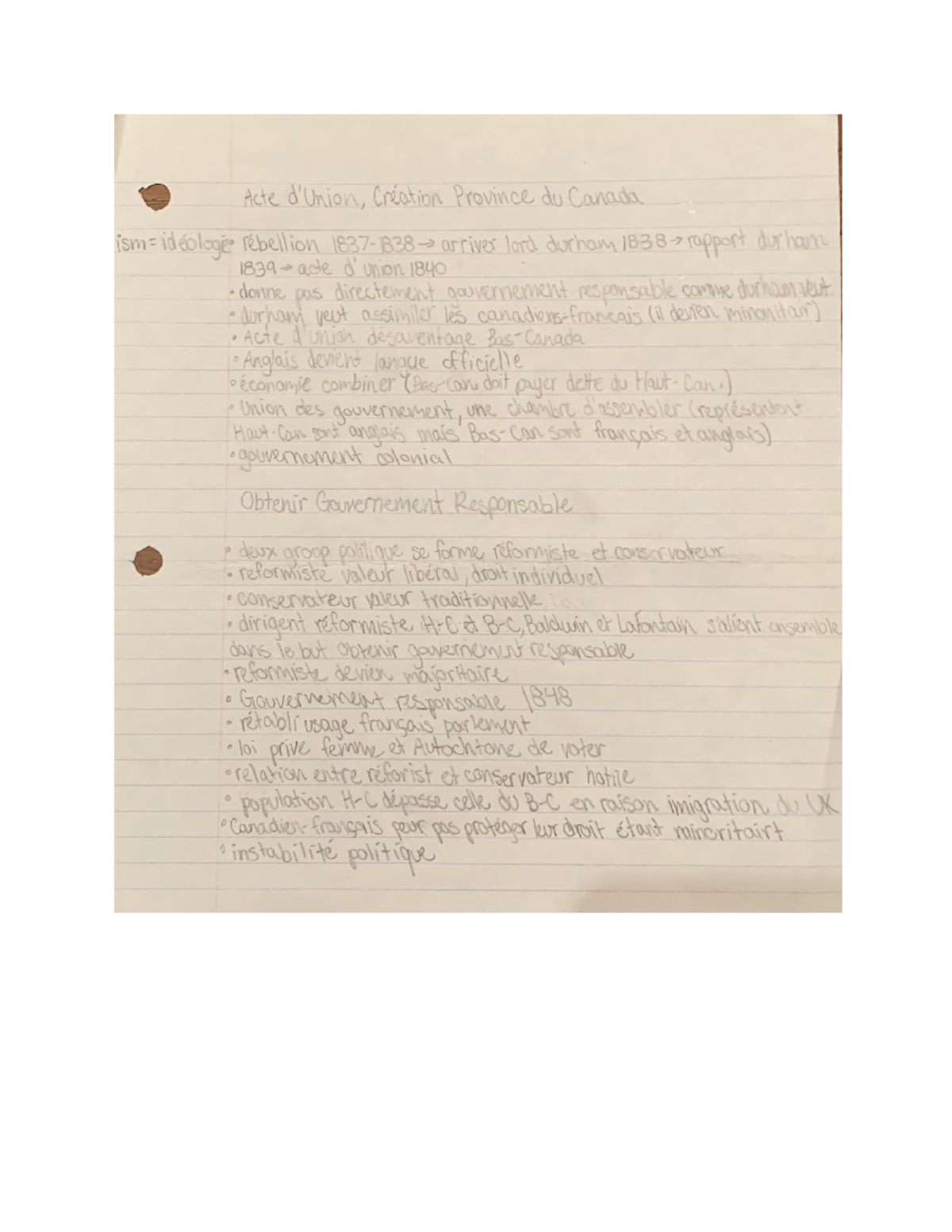 Résumé Dossier 1 - Histoire, Sec 4 - Notes et Éléments Clés - Studocu