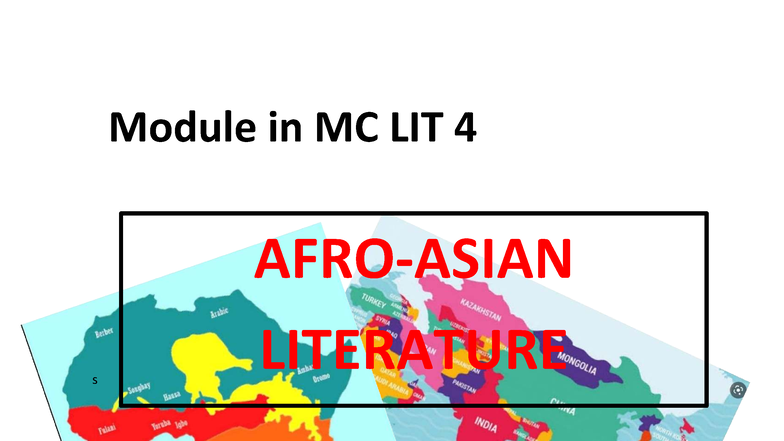MC LIT 4: Exploring African and Asian Literature Module - Studocu