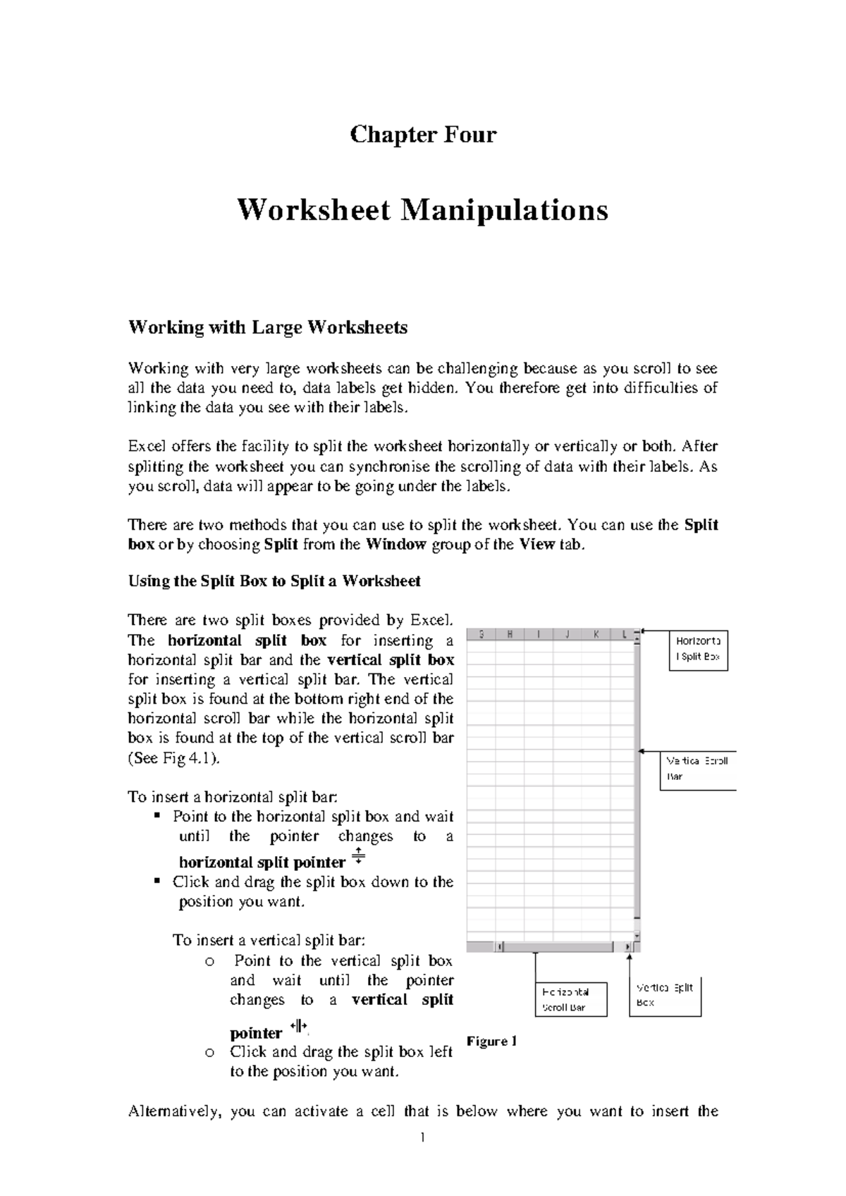 Chapter 4 - Worksheet Manipulations - Chapter Four Worksheet ...