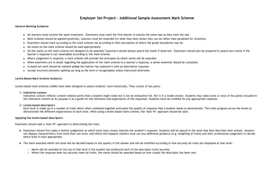 T level in digital occupational specialism sam markscheme - T Level ...