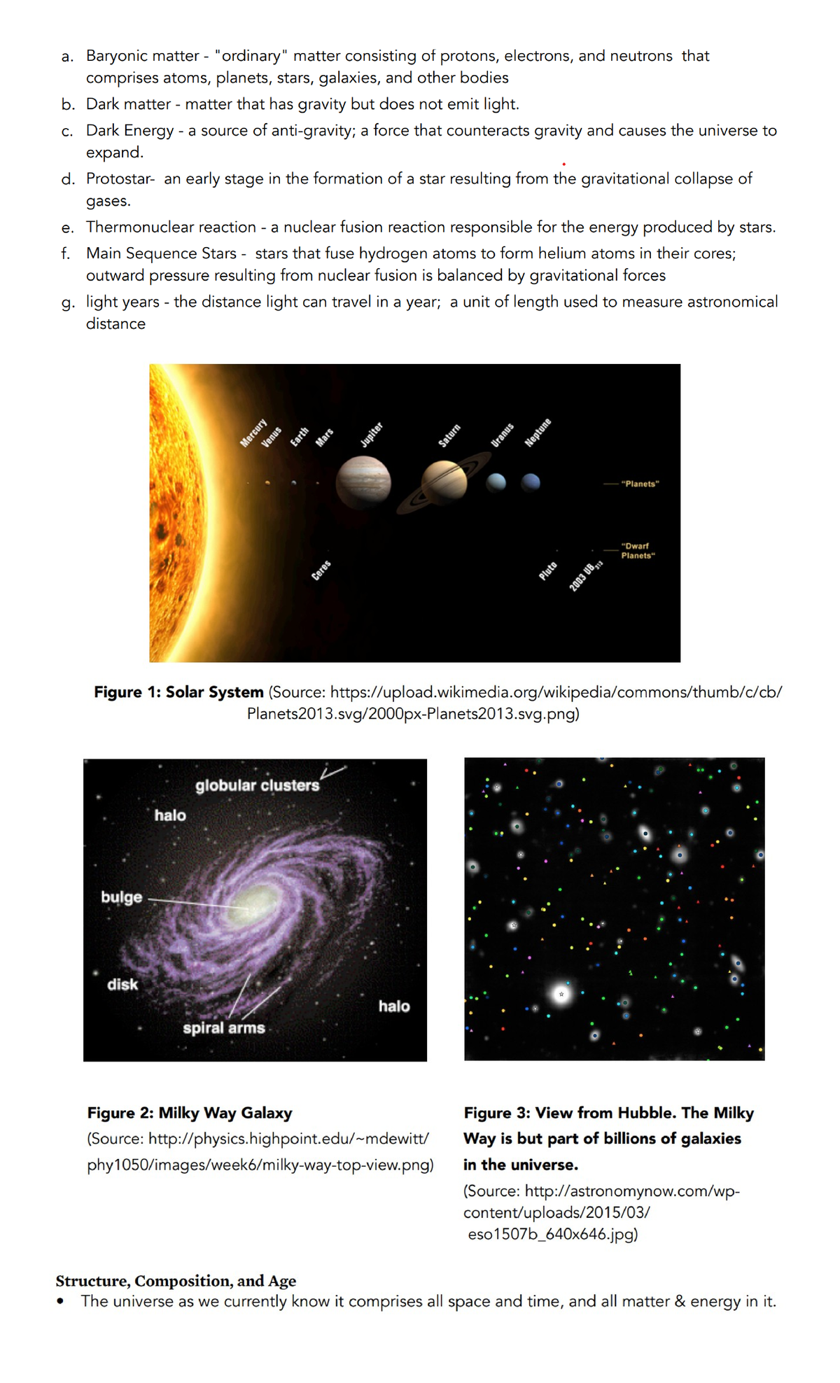 Lesson 1: Understanding the Universe - Key Concepts of Cosmology - Studocu