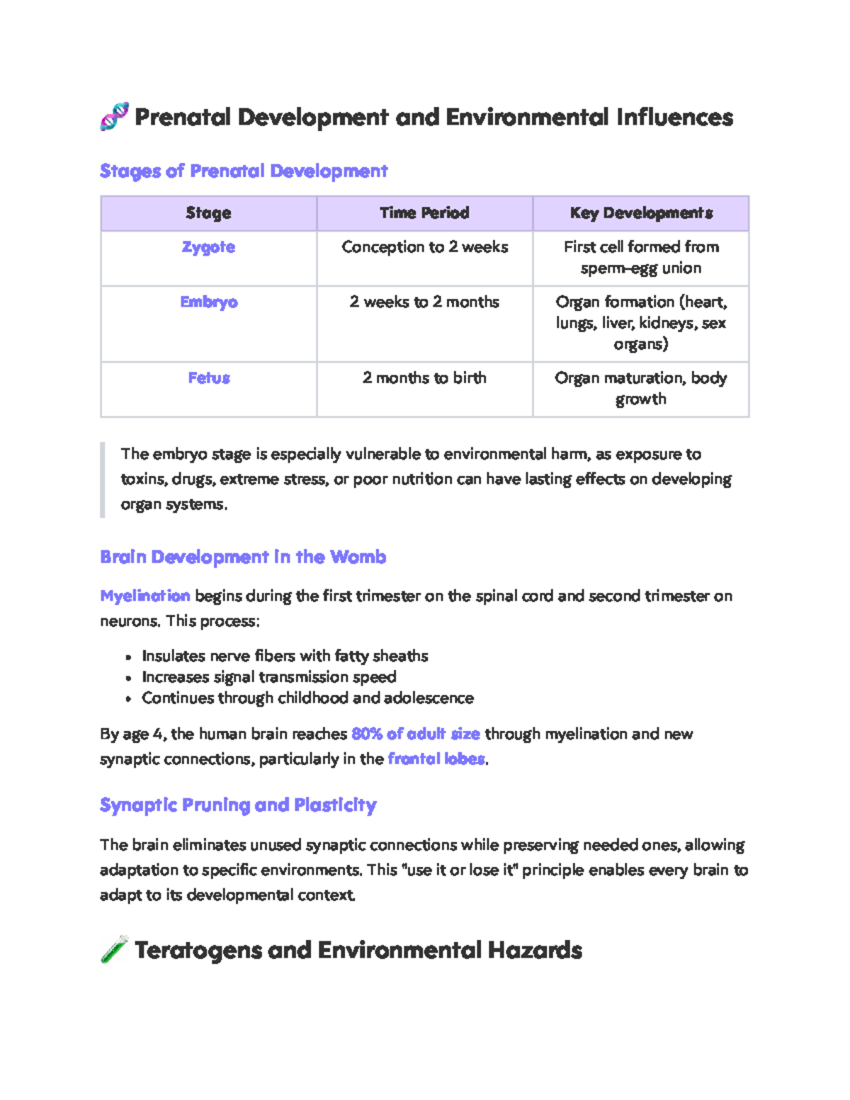 Cognitive Development Overview: Piaget, Attachment, and Environmental ...