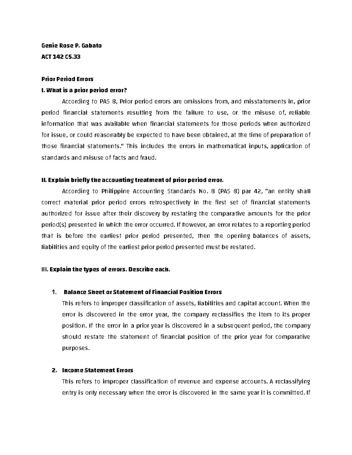 Prior-Period-Errors - lecture notes - Genie Rose P. Gabato ACT 142 C5 ...