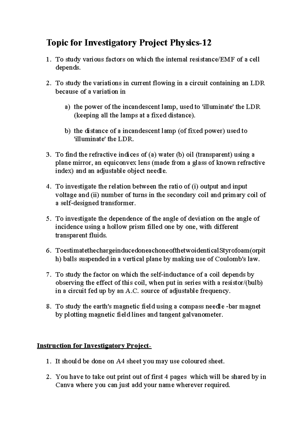 Inbound 4017710658379428985 - Topic for Investigatory Project Physics ...