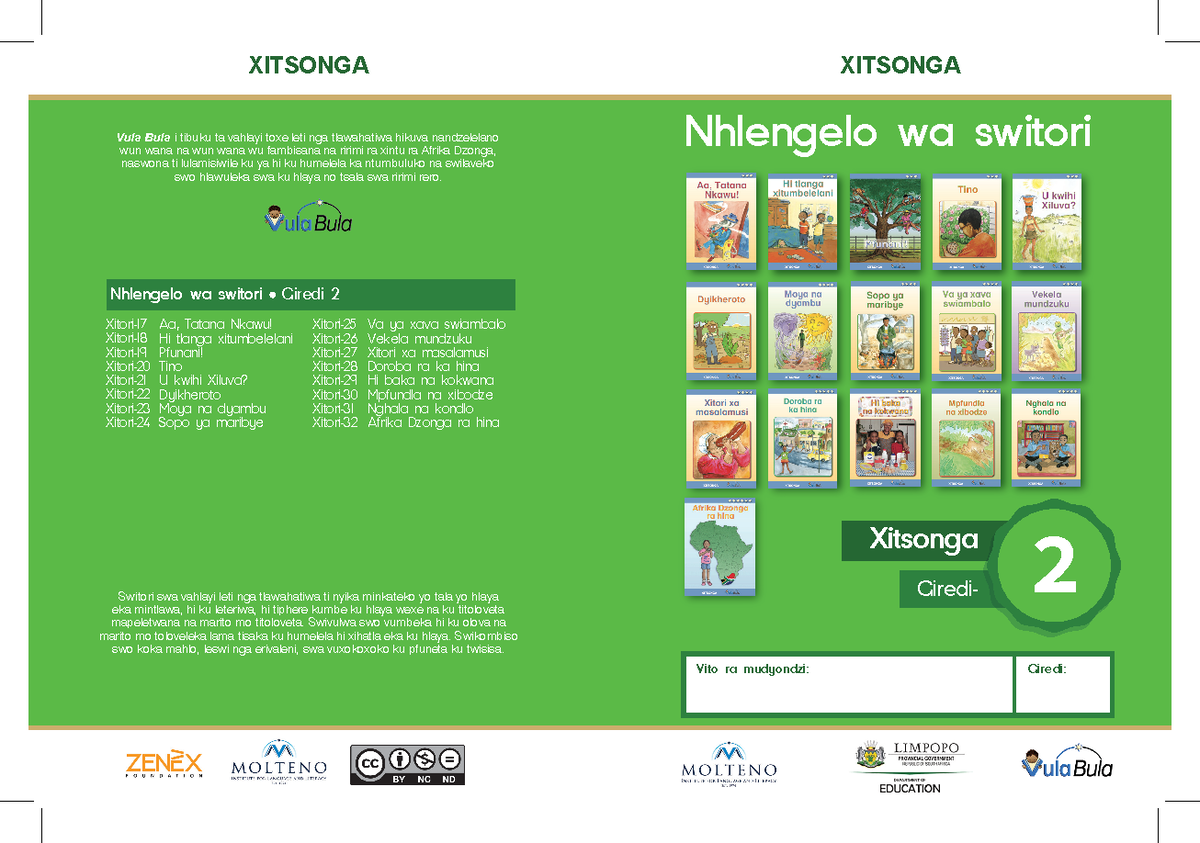 Final Exam Xitsonga Stories (G2 Cover) - Key Highlights - Studocu