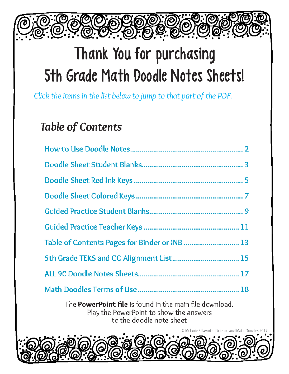 5th Grade Math Doodle Notes Lesson Plan Materials and Usage Guide - Studocu