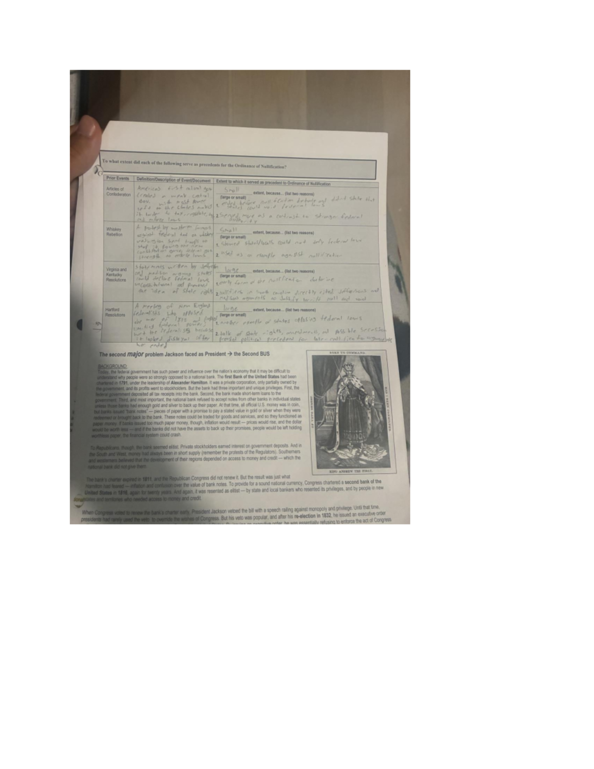 Precedents for the Ordinance of Nullification: Study Guide (Document 5 ...