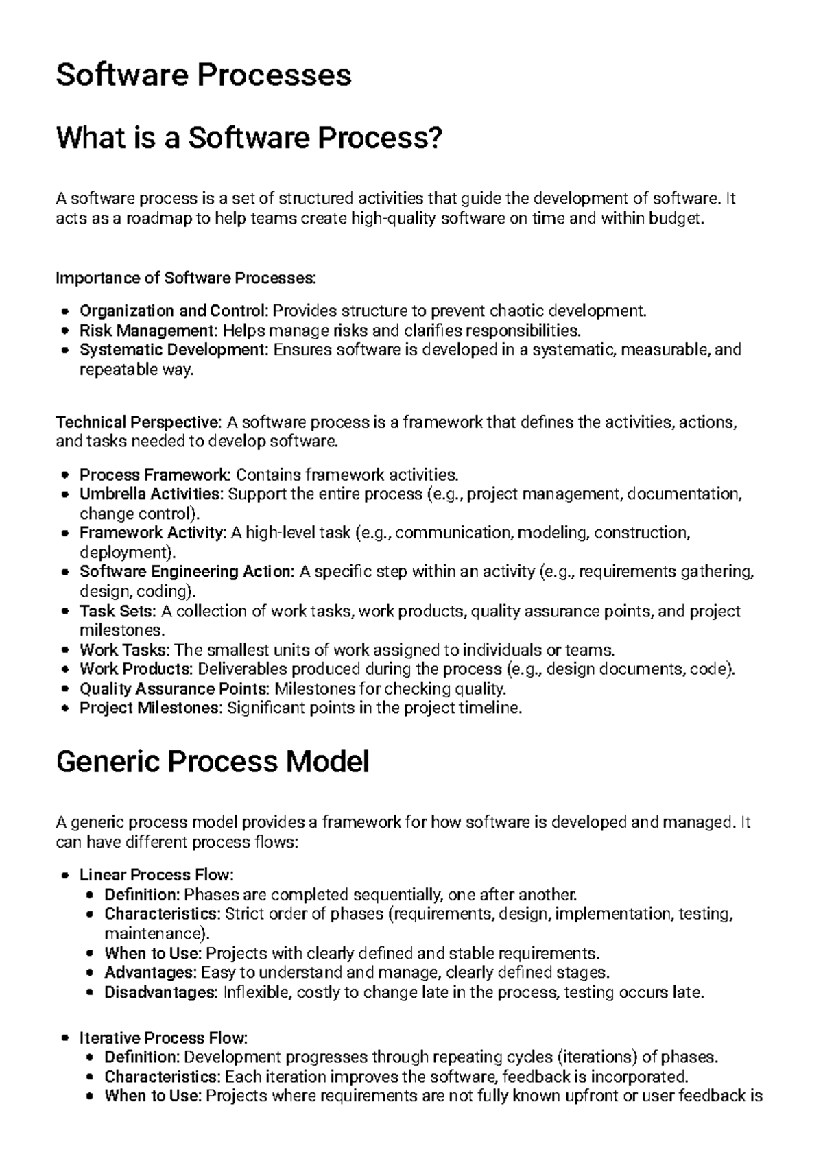 Software Processes (CS101): Understanding Development Frameworks and ...