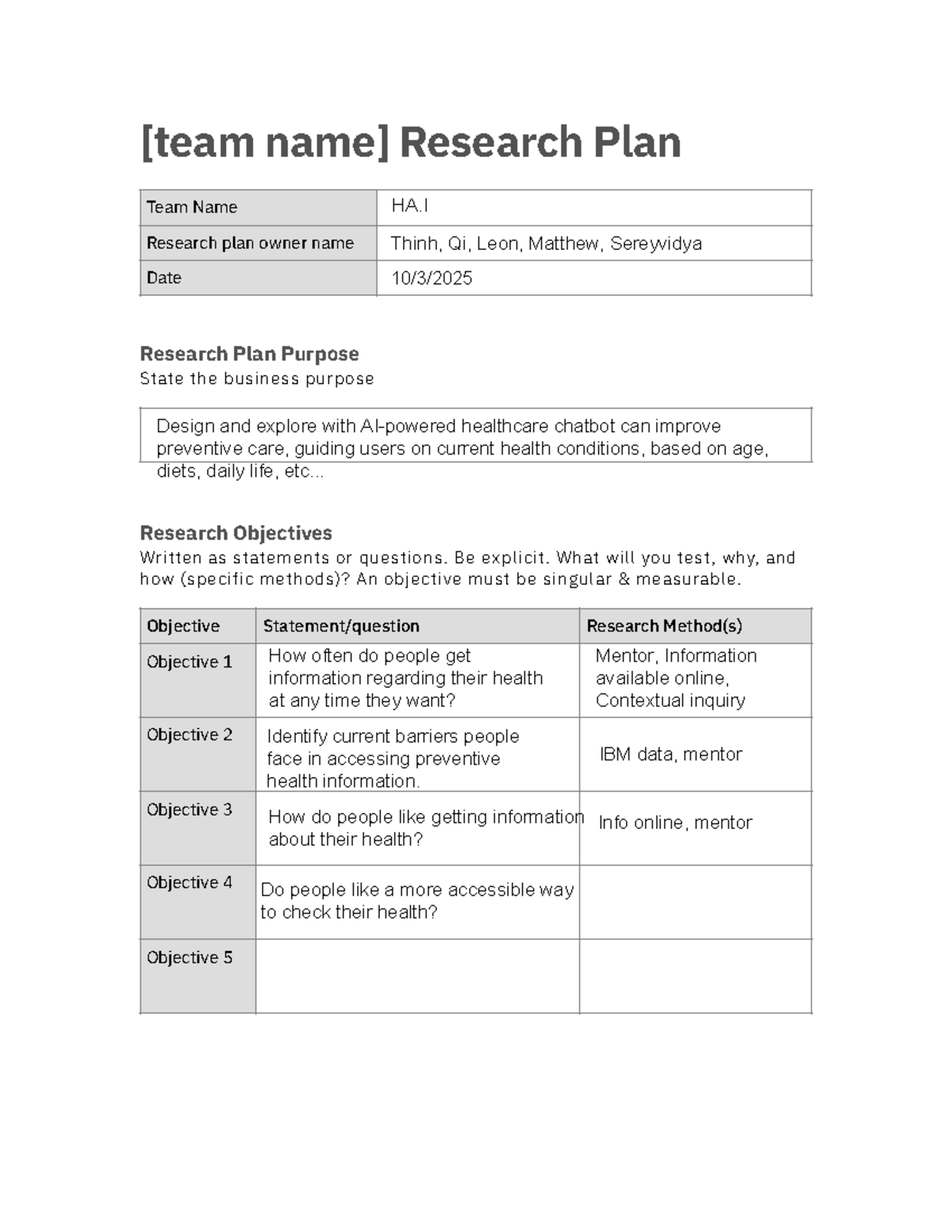 Research Plan for Healthcare Chatbot Development (CEB39341) - Studocu