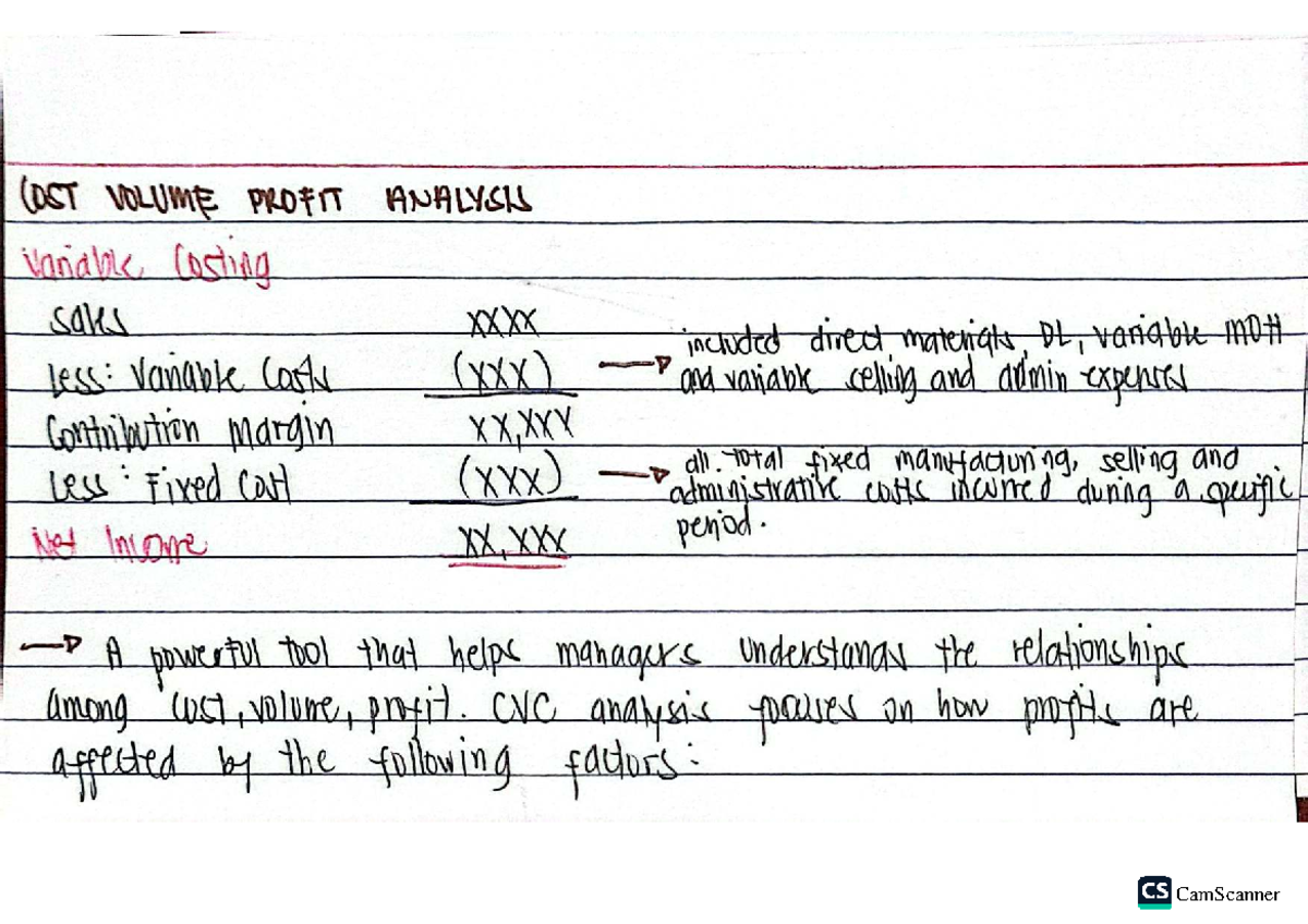 (DST 3219) CVP Analysis: Understanding Profit Relationships and Break ...