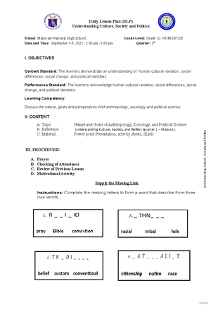 Detailed Lesson Plan in Mathematics 7E's format - Copy - College of ...