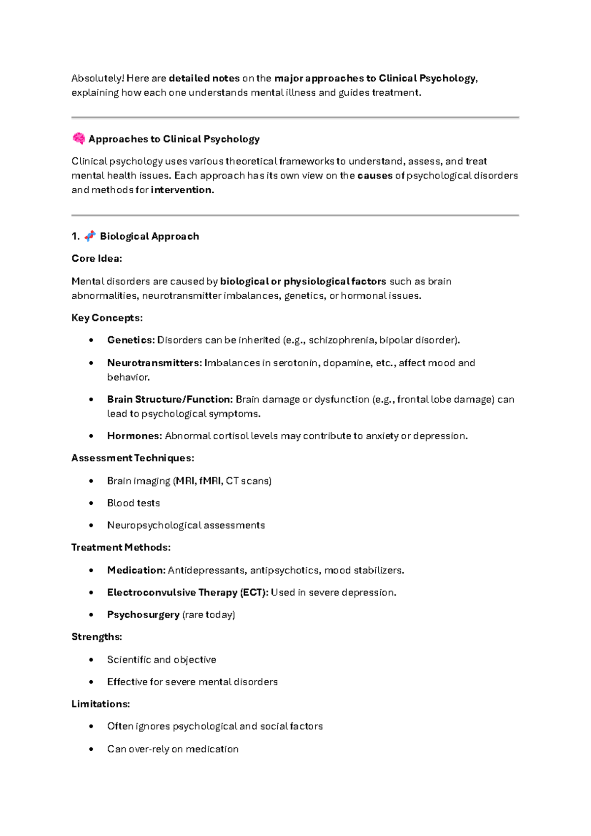 Chap 3 Clinical Psychology: Major Approaches & Treatment Methods - Studocu