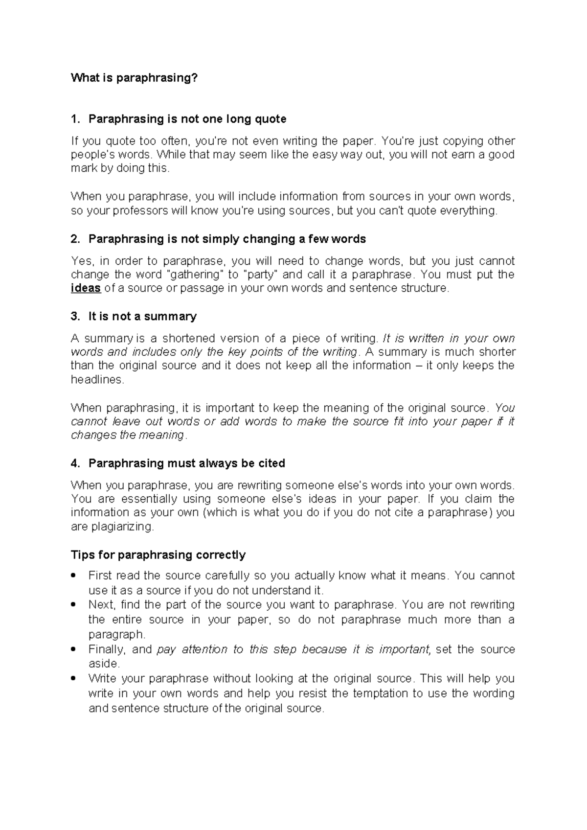 Paraphrasing Techniques: Key Strategies for Effective Writing Skills ...