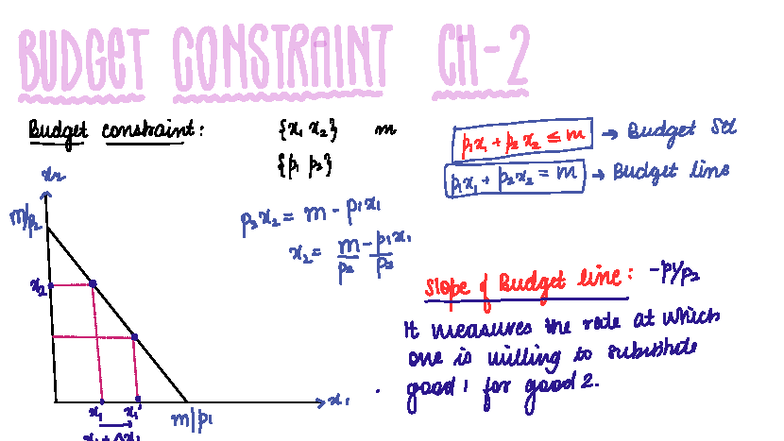 Budget Constraint Analysis: CH 2 Insights and Implications - Studocu
