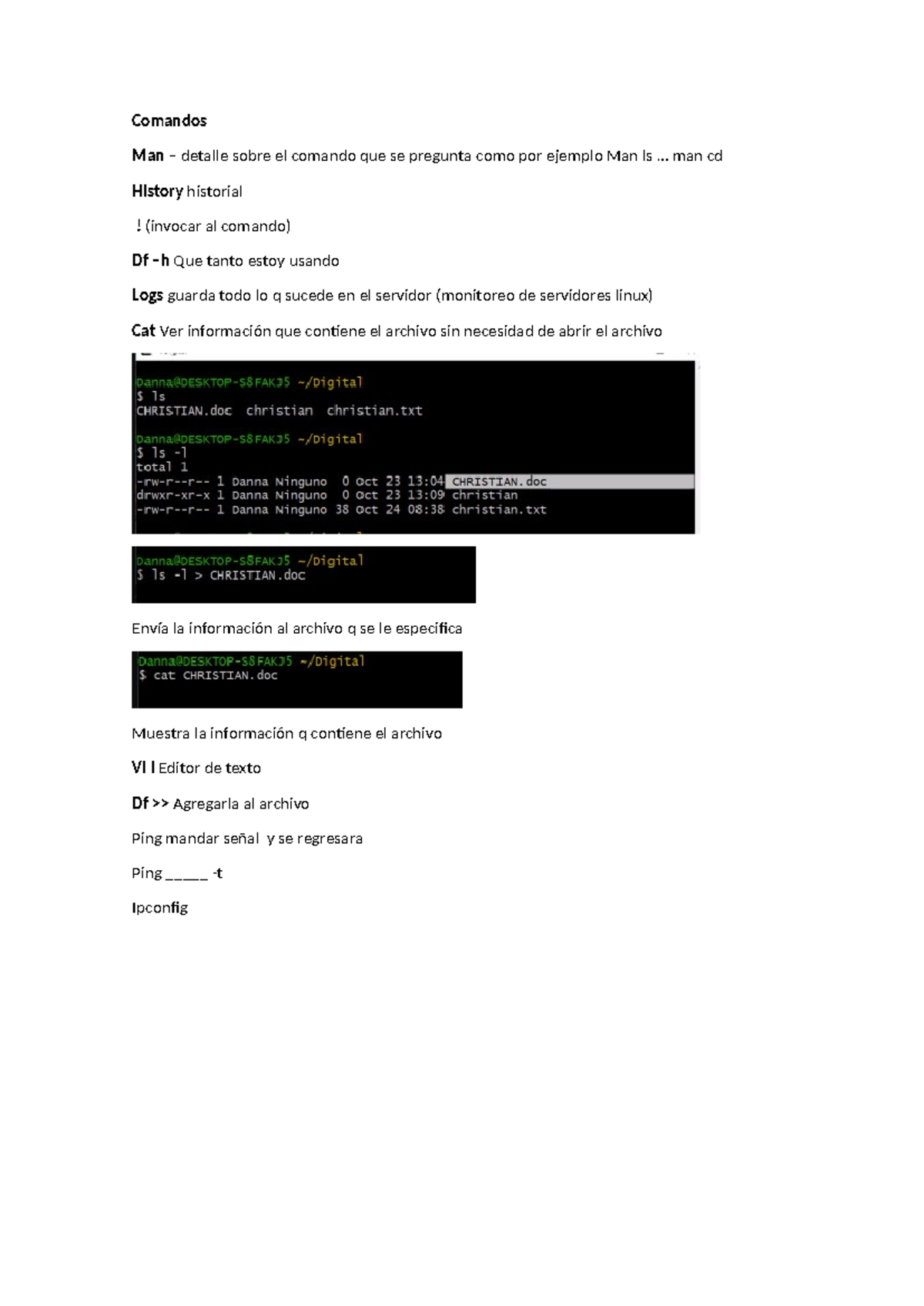 Comandos 2 - apuntes de programacion - Comandos Man – detalle sobre el ...