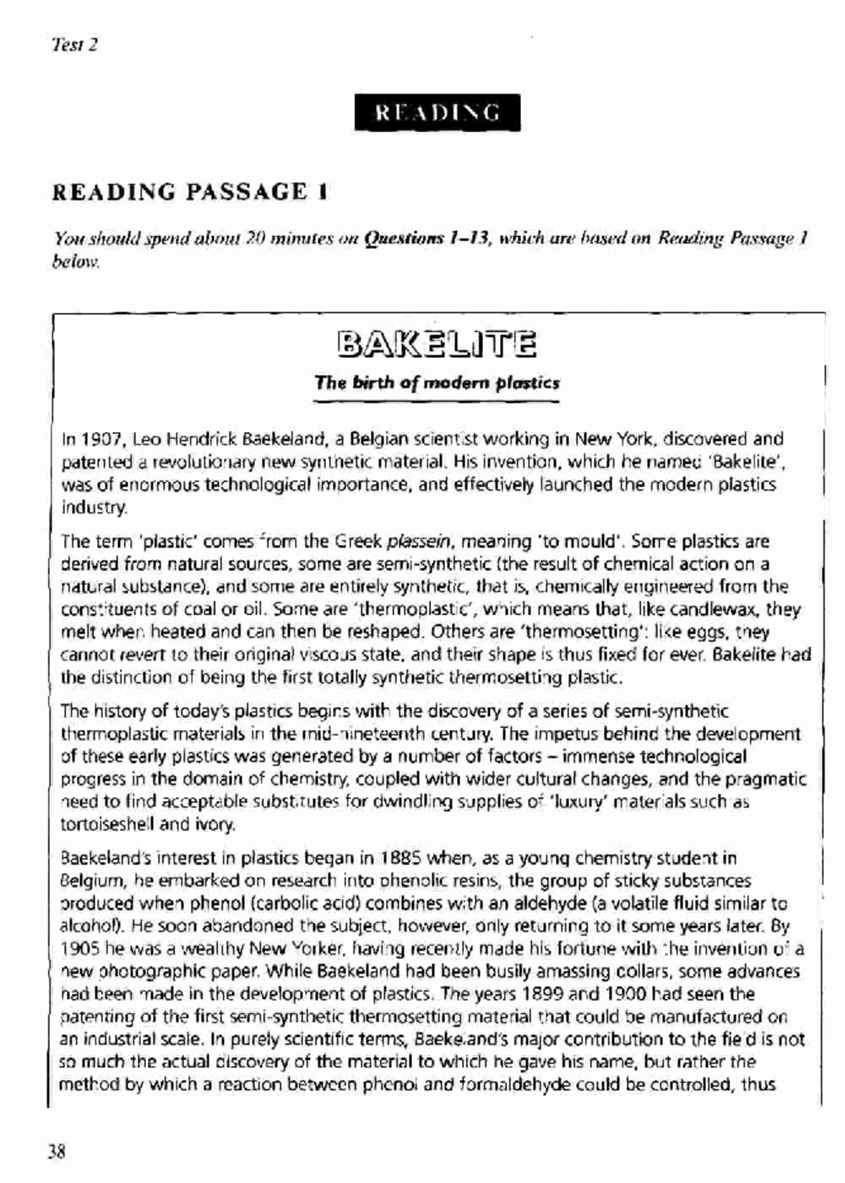 Ielts test 2 - Đáp án bài tập tiếng anh - Studocu