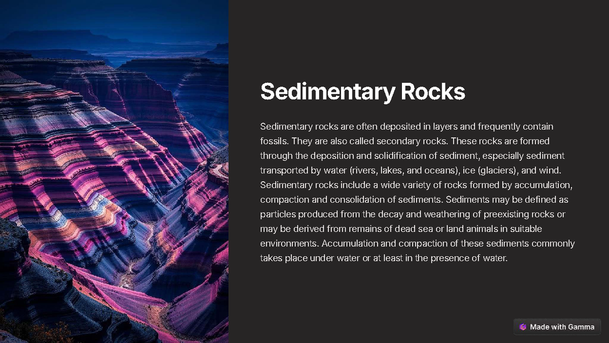 Sedimentary-Rocksocks - Sedimentary Rocks Sedimentary rocks are often ...
