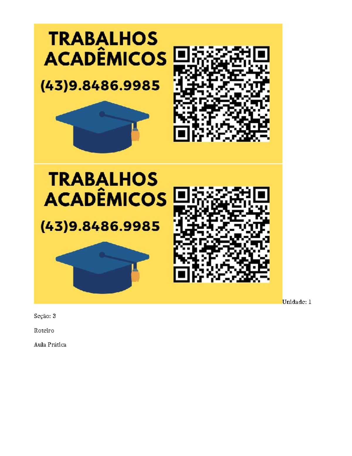 Roteiro de Aula Prática: Desenho Técnico Mecânico - Unidade 1, Seção 3 ...